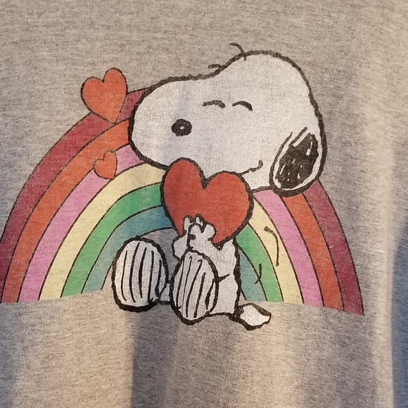 Peanuts | Tops | Peanuts Snoopy Retro Graphic Cropped Sweatshirt | Poshmark